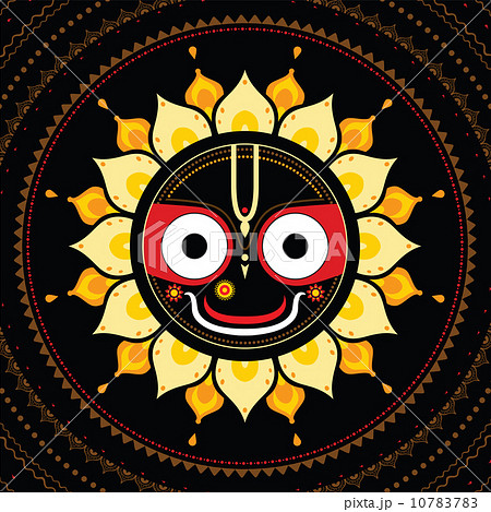 how to draw jagannath face